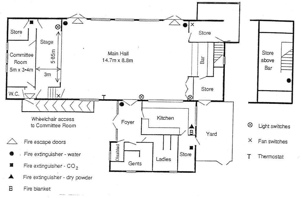 Hall Layout | Hulland Ward Village Hall